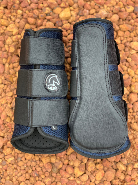 Navy Mesh Ventilated Protection Boots – Mane Event Equestrian Supplies
